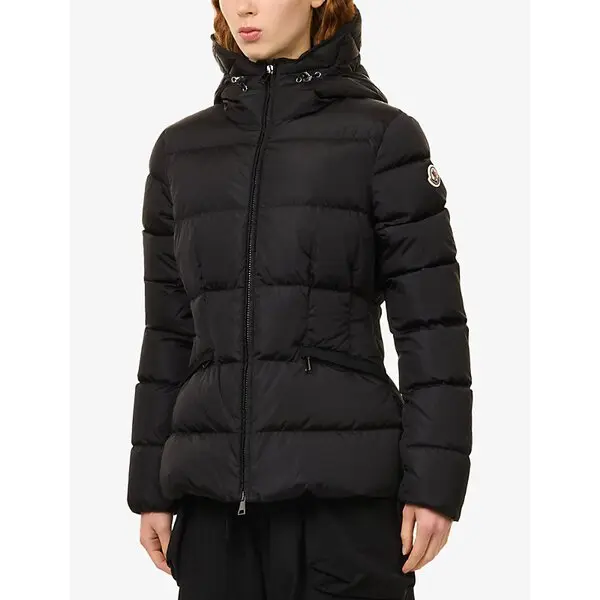 Moncler Funnel-neck Shell-down Hooded Jacket