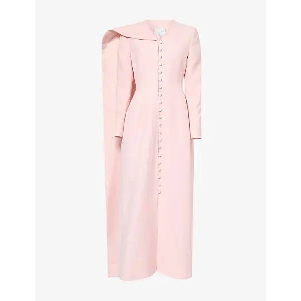 Mona Alshebil Rajwa Crepe Maxi Dress - Pink