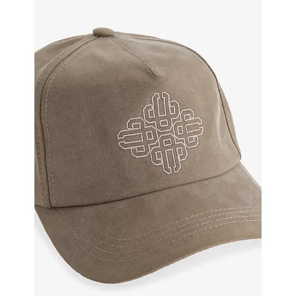 THE COUTURE CLUB Embroidered Cotton Trucker Cap