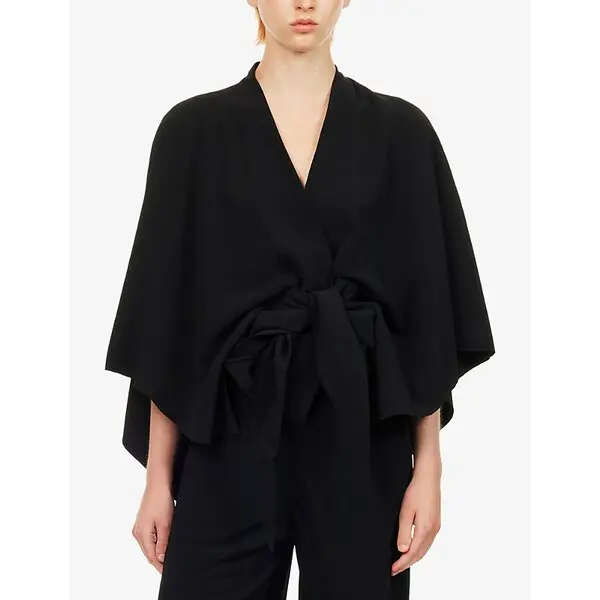 Rick Owens Half-moon Tie Woven Top