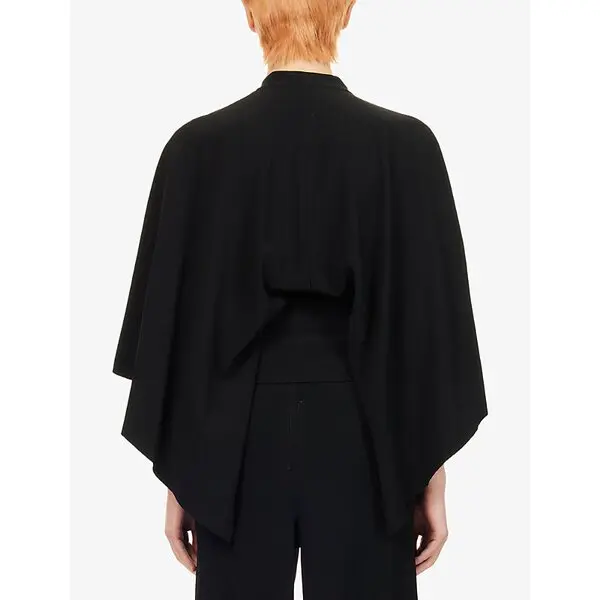 Rick Owens Half-moon Tie Woven Top