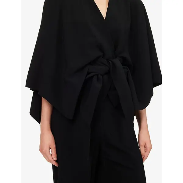 Rick Owens Half-moon Tie Woven Top