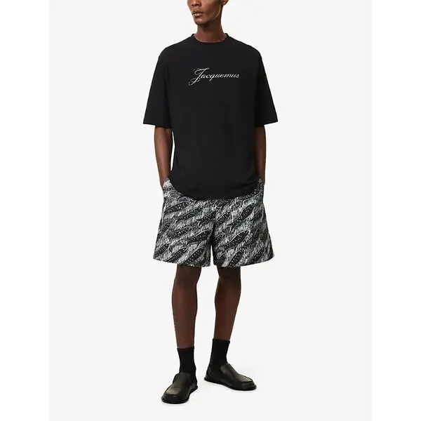 Jacquemus Le Logo-print Cotton And Hemp-blend T-shirt