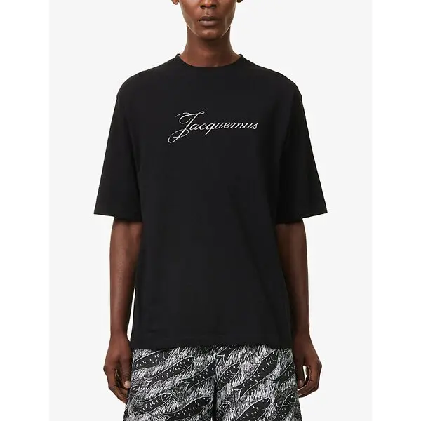 Jacquemus Le Logo-print Cotton And Hemp-blend T-shirt