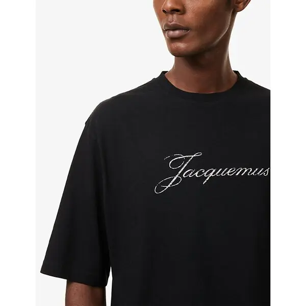 Jacquemus Le Logo-print Cotton And Hemp-blend T-shirt
