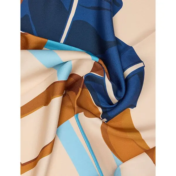 ARTFEENA Print Square Silk Scarf 95cm X 95cm