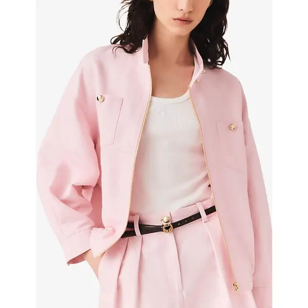 Maje Oversized Bomber Jacket