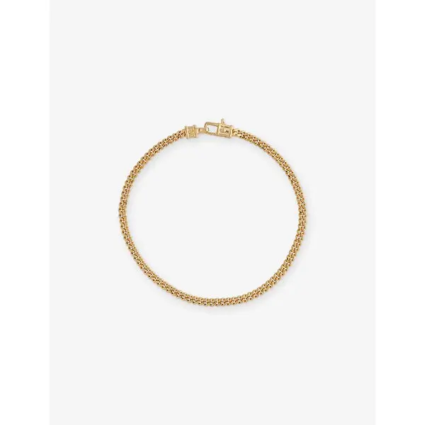 Tom Wood Curb Chain Bracelet In 18ct -plated Sterling Silver - Gold