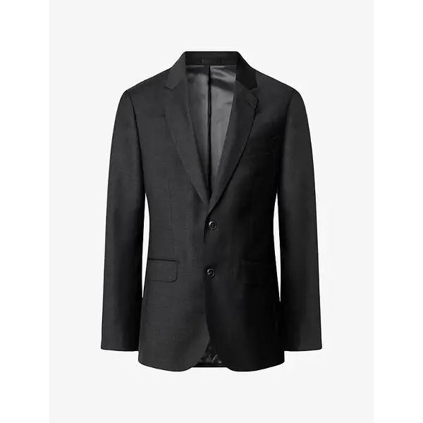HACKETT Tailored Single-breasted Wool Blazer