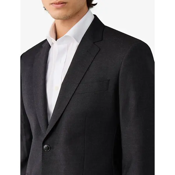 HACKETT Tailored Single-breasted Wool Blazer
