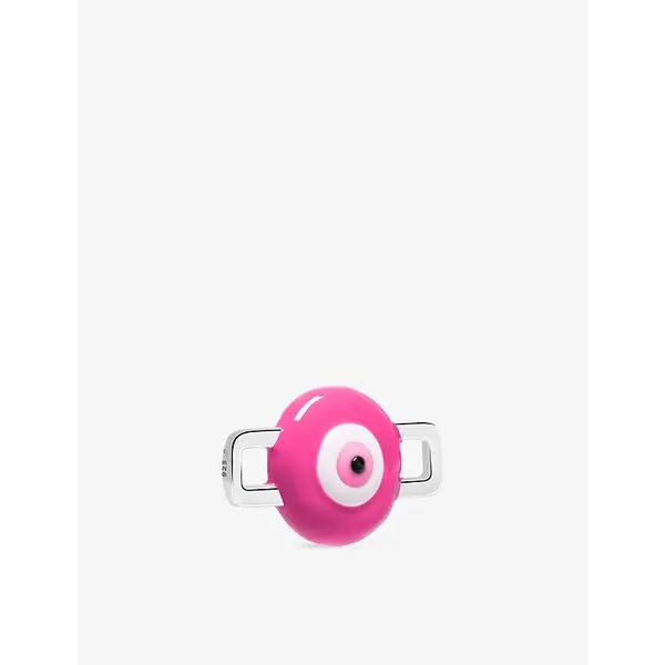 POUBEL Evil Eye Sterling Silver And Enamel Charm