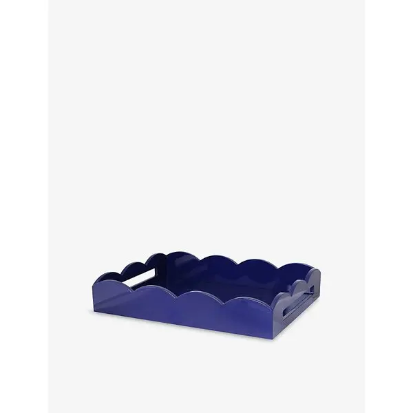 ADDISON ROSS LONDON Lacquered Scalloped Tray