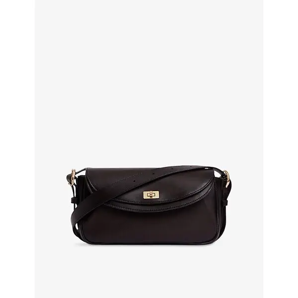 Sandro Le Mambo Small Leather Shoulder Bag - Brown