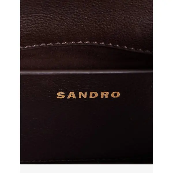 Sandro Le Mambo Small Leather Shoulder Bag - Brown