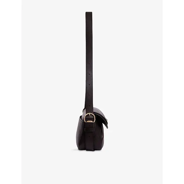 Sandro Le Mambo Small Leather Shoulder Bag - Brown