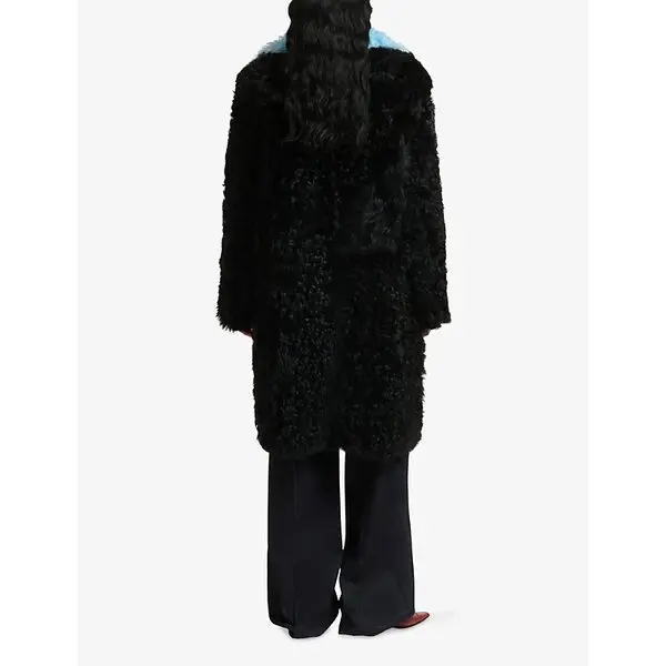Marni Long Contrast Lamb-shearling Jacket