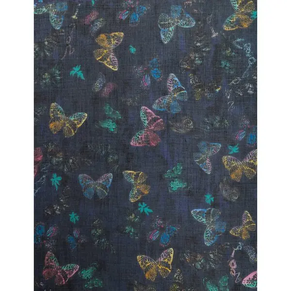 Zadig&Voltaire Kerry Butterfly-print Woven Scarf