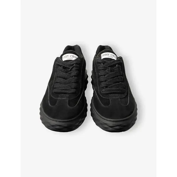 JIMMY CHOO Diamond Maxi Retro Suede Trainers