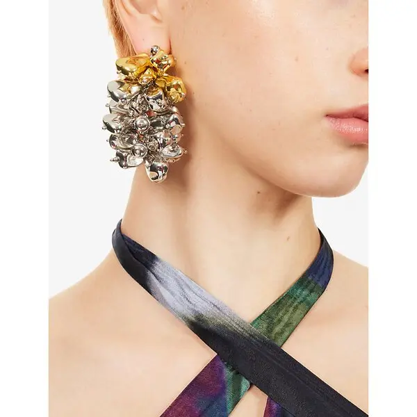 Dries Van Noten Cluster Metal Earrings