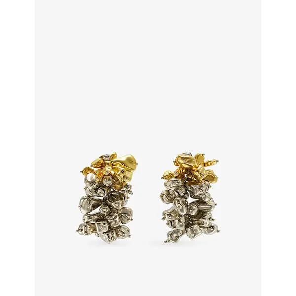 Dries Van Noten Cluster Metal Earrings