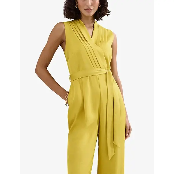PHASE EIGHT Taylor Satin-twill Jumpsuit