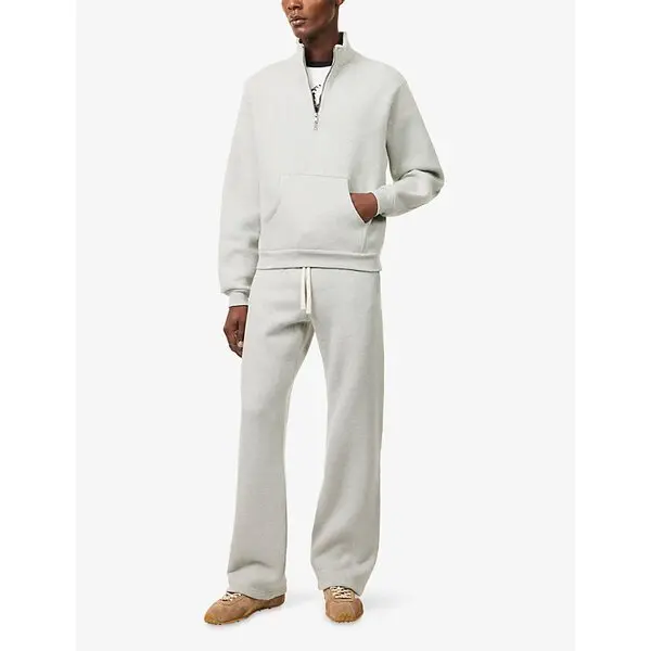 AUSTIN POST Rodeo Fleece Mock Zip Cotton Jumper