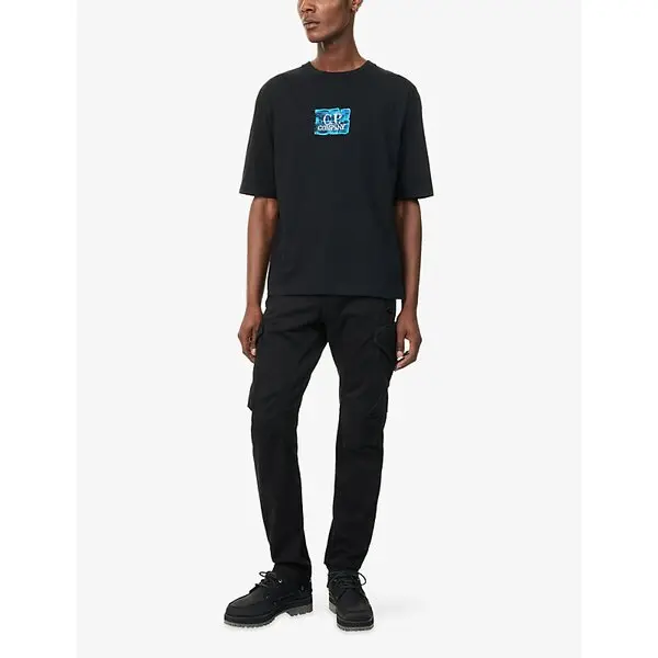 C.P. COMPANY Tile-print Cotton T-shirt