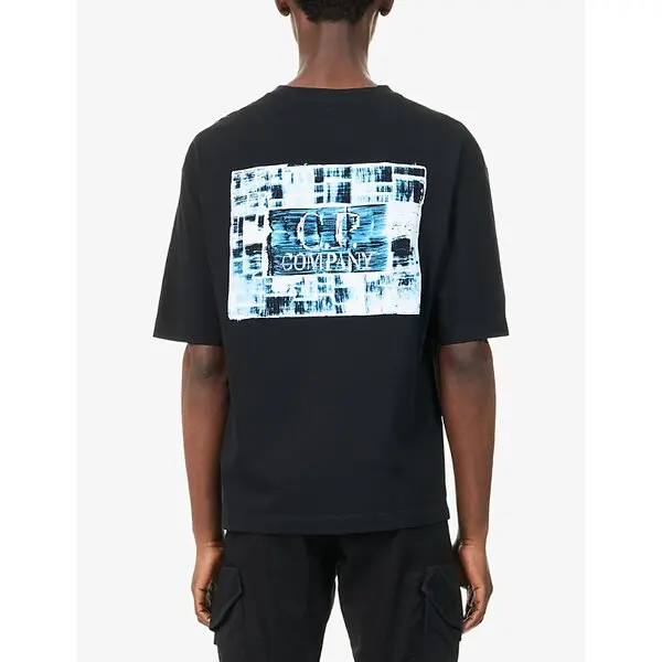 C.P. COMPANY Tile-print Cotton T-shirt
