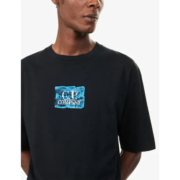 C.P. COMPANY Tile-print Cotton T-shirt