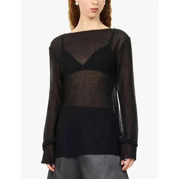 RUOHAN Alba Semi-sheer Wool Top