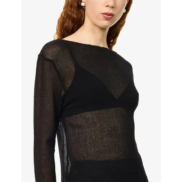 RUOHAN Alba Semi-sheer Wool Top