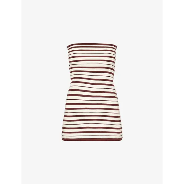 4TH & RECKLESS Thalia Striped Knit Bandeau Top