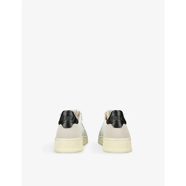 AUTRY Medalist Leather And Suede Trainers - Blk/white