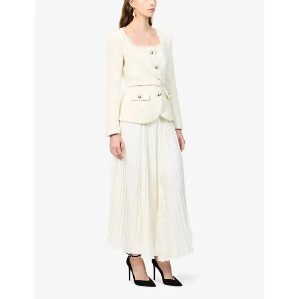 SELF-PORTRAIT Boucle Midi Dress