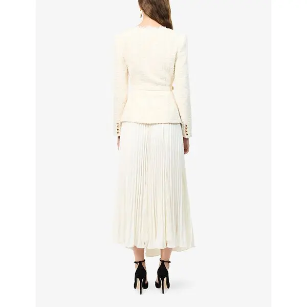 SELF-PORTRAIT Boucle Midi Dress