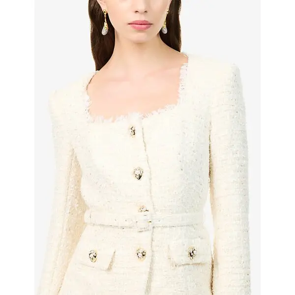 SELF-PORTRAIT Boucle Midi Dress