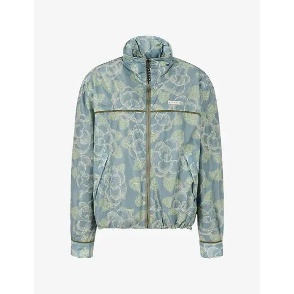 Marni Printed Nylon Windbreaker Jacket