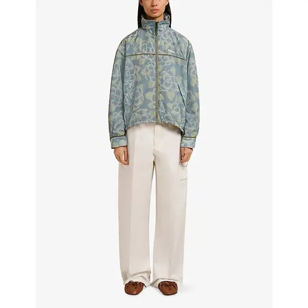 Marni Printed Nylon Windbreaker Jacket