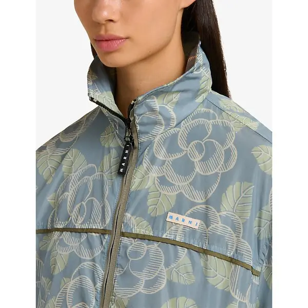 Marni Printed Nylon Windbreaker Jacket