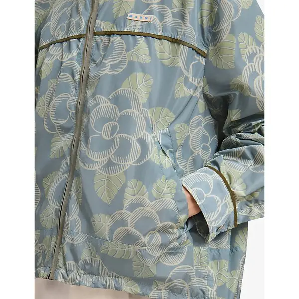 Marni Printed Nylon Windbreaker Jacket