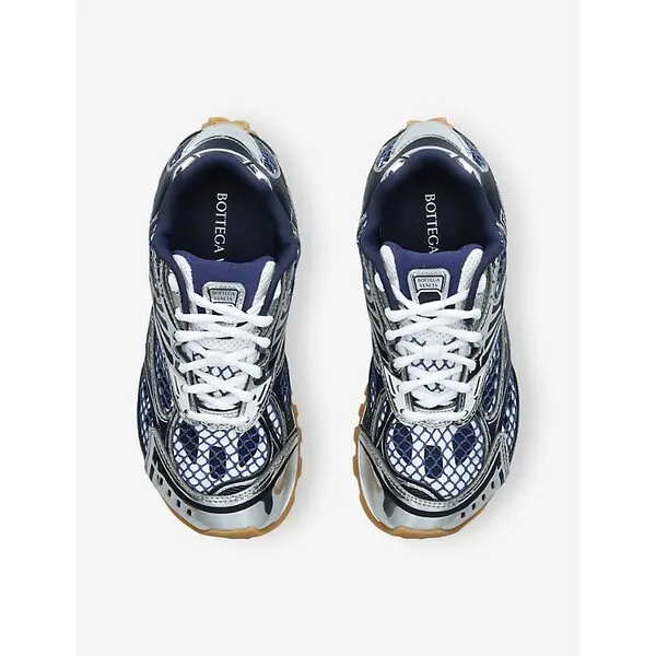 Bottega Veneta Orbit Metallic Woven Low-top Trainers
