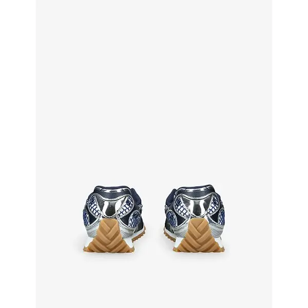 Bottega Veneta Orbit Metallic Woven Low-top Trainers