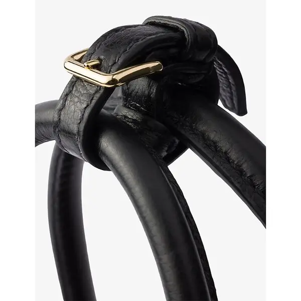 Prada Medium Leather Tote Bag - Black