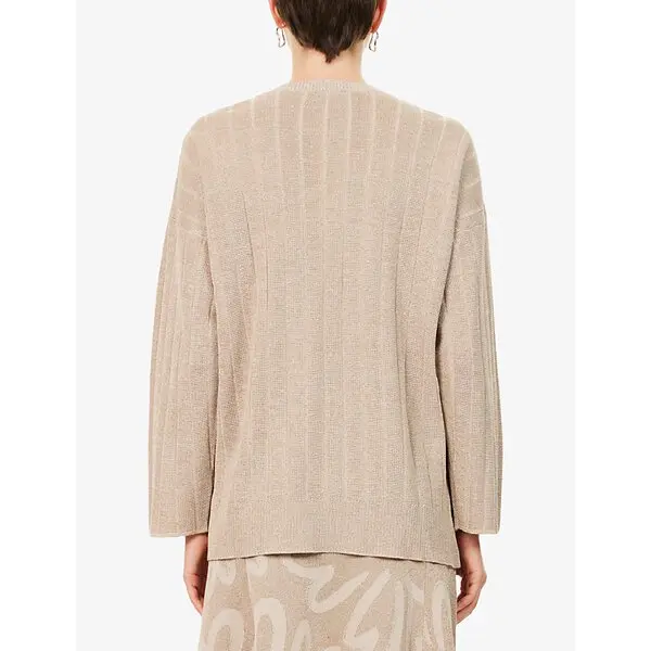 YASMINA Q Raye Oversized Knitted Top