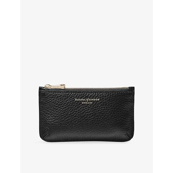 ASPINAL OF LONDON Ella Leather Card Holder - Black