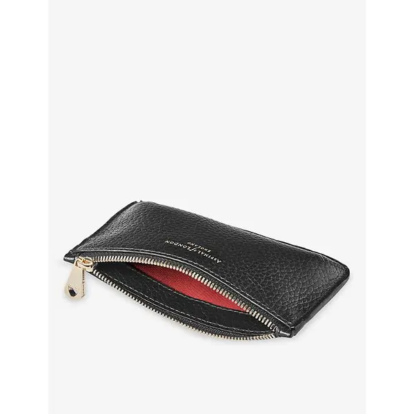 ASPINAL OF LONDON Ella Leather Card Holder - Black