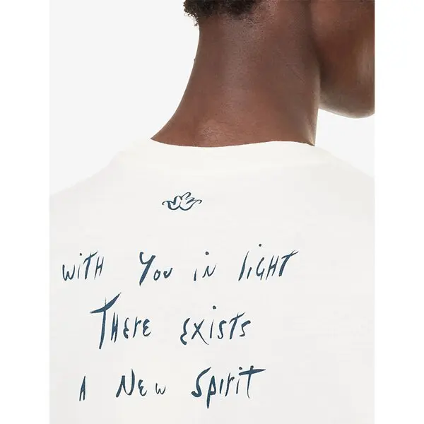 WALES BONNER Raga Text-print Cotton T-shirt