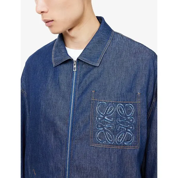 Loewe Anagram-embroidered Denim Jacket