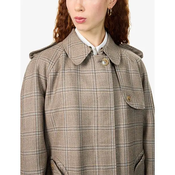 BLAZÉ MILANO Saona Chausie Padded Virgin-wool Trench Jacket - Beige