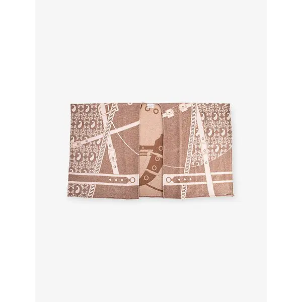 ARTFEENA Cashmere Poncho With Printed Design